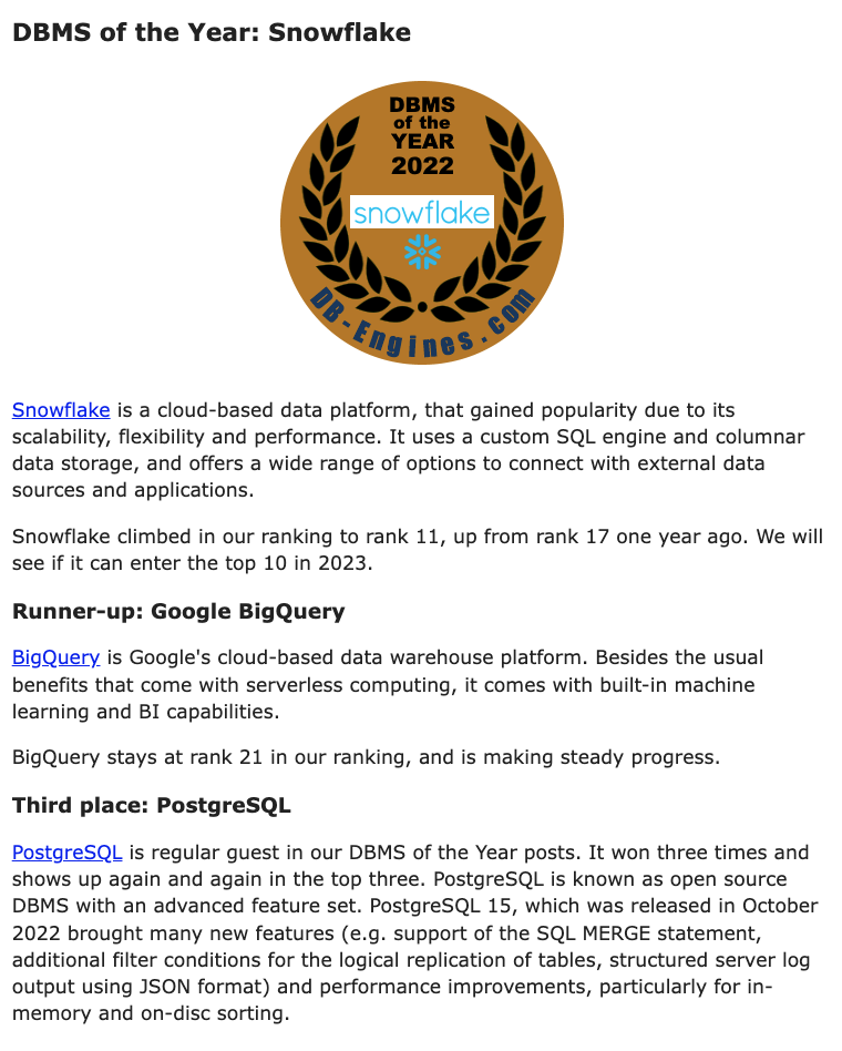 解析｜DB-Engines 2022 年度数据库排名和趋势 - 知乎