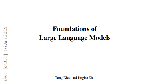 人工智能新书推荐（附下载链接）：Foundations of Large Language Models - 知乎