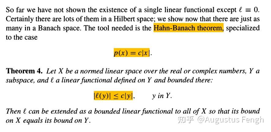 【泛函分析】Hahn-Banach 定理的一些应用（3） - 知乎