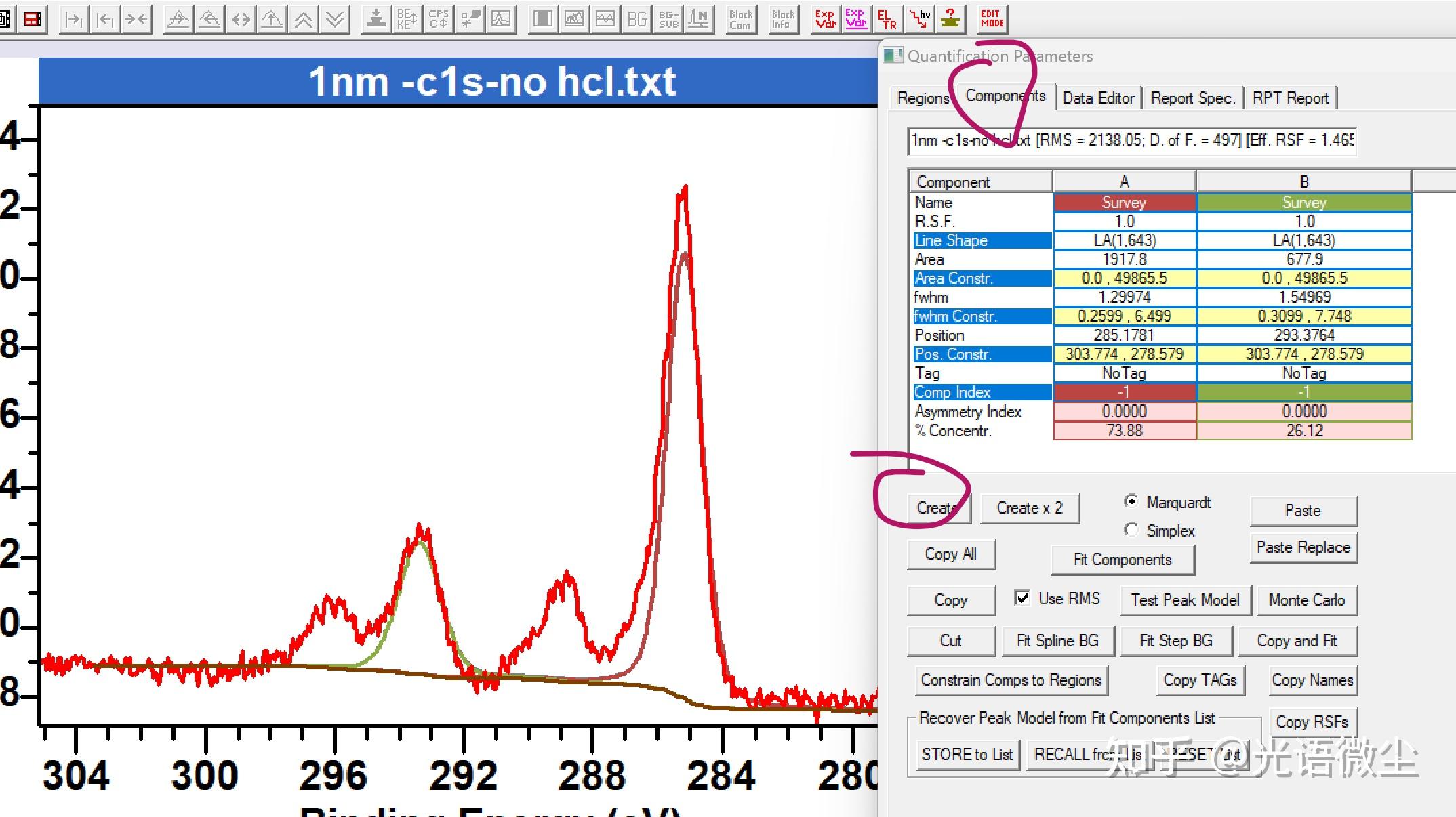 科研软件—用CasaXPS分析XPS数据 - 知乎