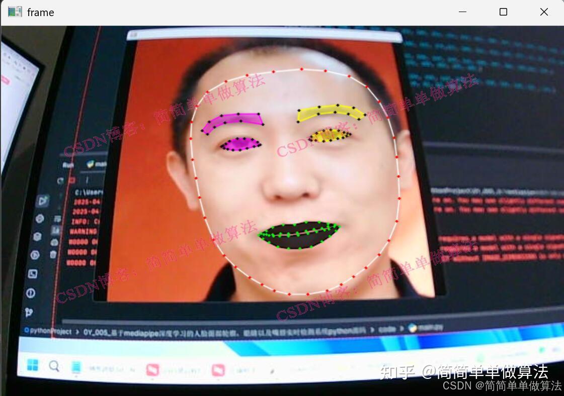 基于mediapipe深度学习的人脸面部轮廓，眼睛以及嘴唇实时检测系统python源码 - 知乎