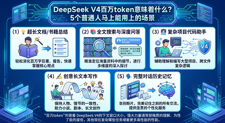 DeepSeek V4百万token意味着什么？5个普通人马上能用上的场景 - 知乎
