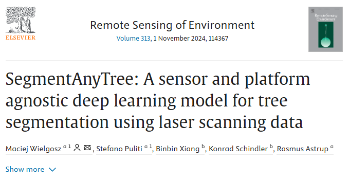 RSE | 挪威知名研究所突破传统传感器与平台限制开发通用激光雷达深度学习模型 - 知乎