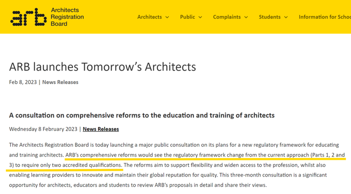 英国ARB要取消Part 1,2,3制度，RIBA会答应吗？ - 知乎