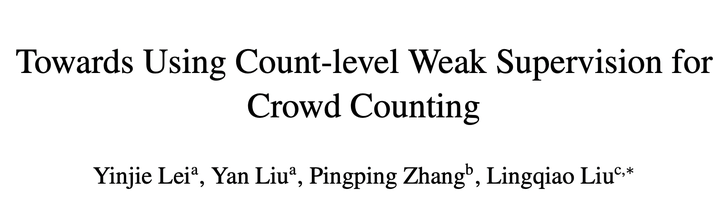 【弱监督】Towards Using Count-level Weak Supervision for Crowd Counting - 知乎
