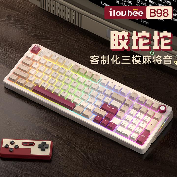 iLovbee B98“胶坨坨”机械键盘深度评测：厚胶位注塑，稳定手感与极致体验