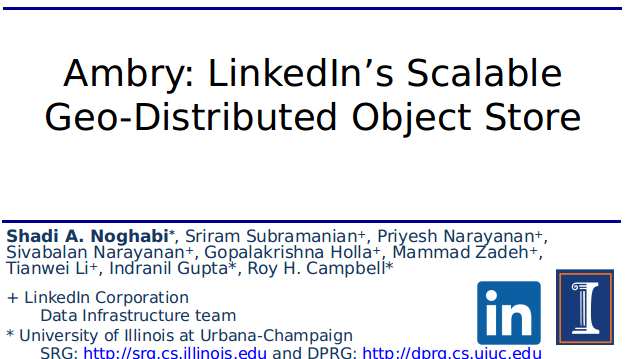 LinkedIn Ambry Object Store - 知乎