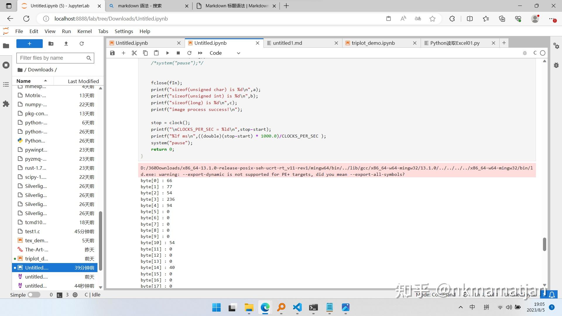 Windows 11 下jupyter lab 安装 jupyter-c-kernel - 知乎