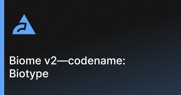 Biome v2、高性能开箱即用的Lint与 Format - 知乎