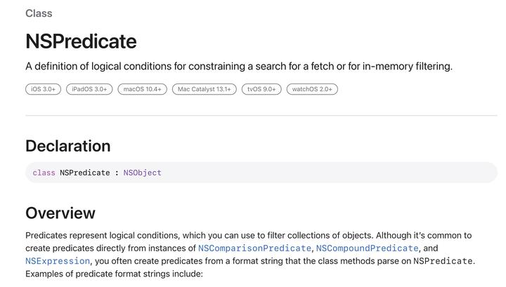 NSPredicate使用指南 - 知乎