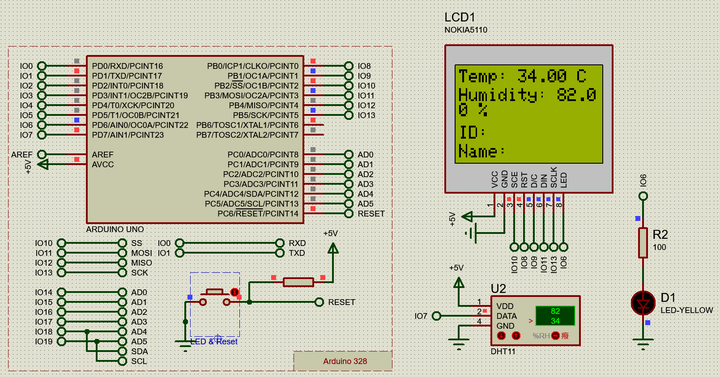 Proteus仿真- DHT11与NOKIA 5110温湿度计 - 知乎