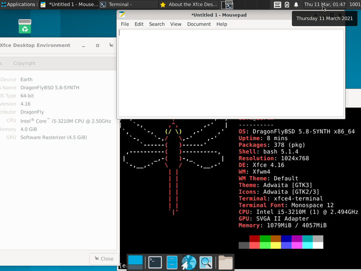 DragonflyBSD5.8.3安装在virtualbox6.1.18 - 知乎