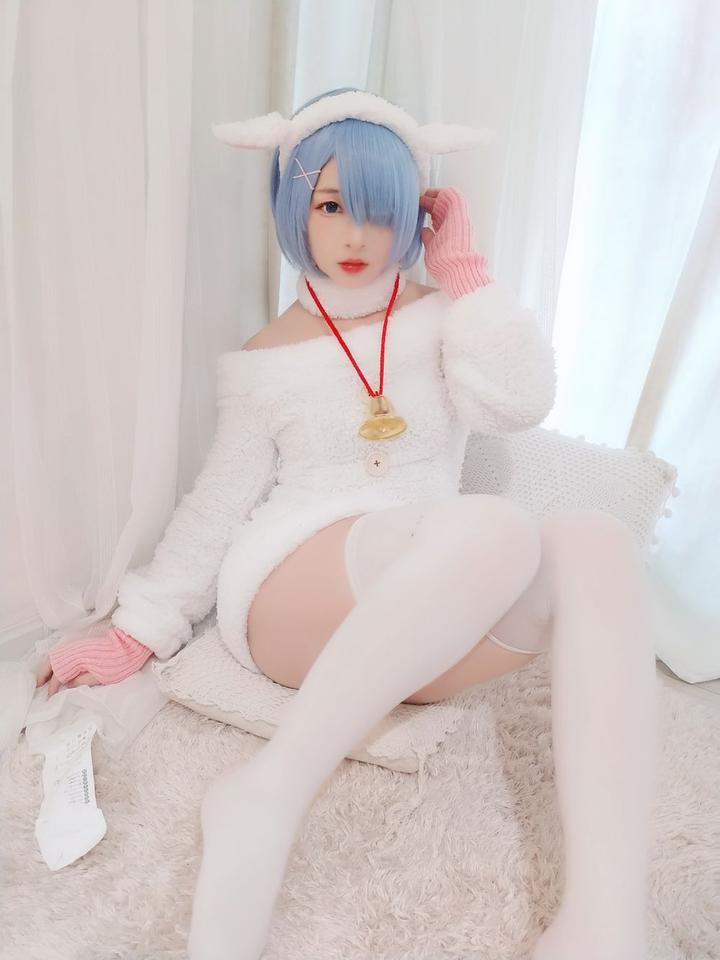 古川kagura写真合集cos图片:蕾姆白毛衣 - 知乎