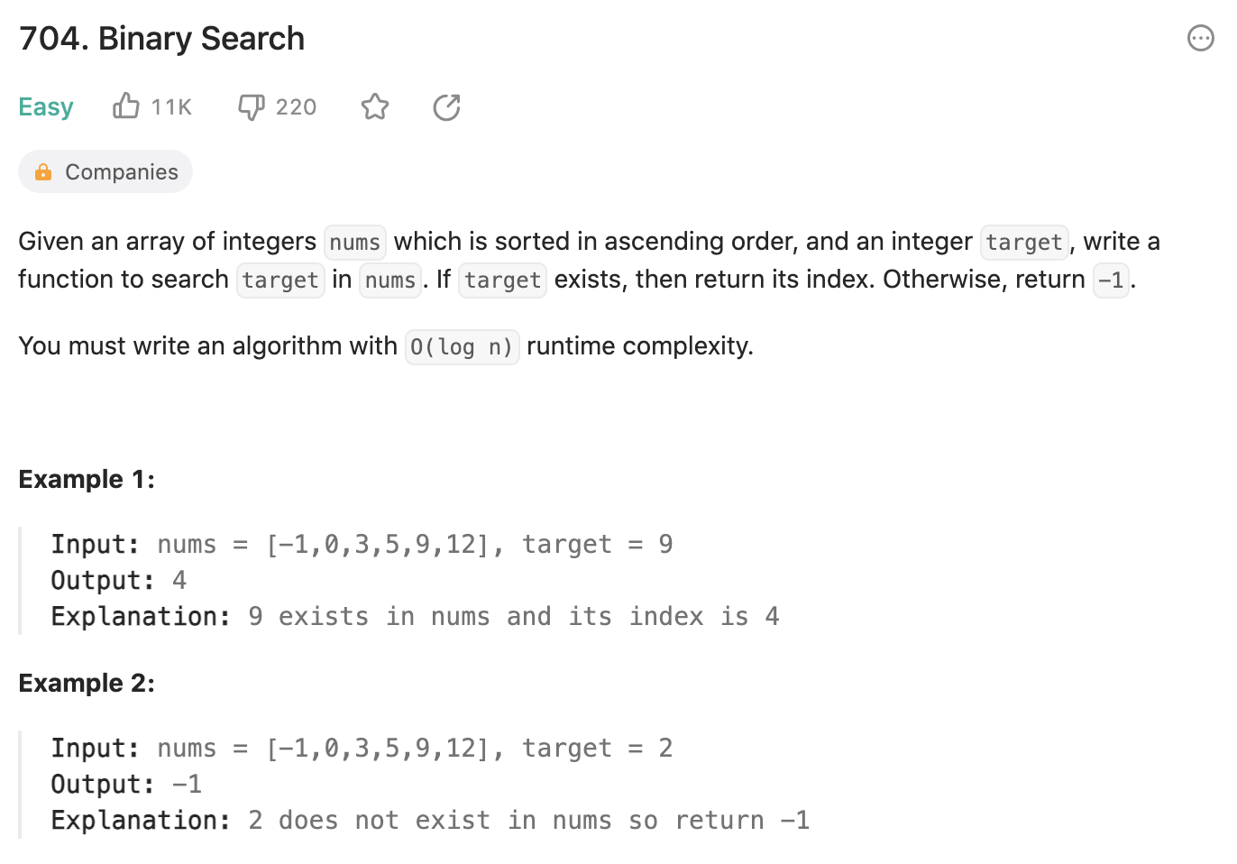 LeetCode第1周：二分查找 - 知乎