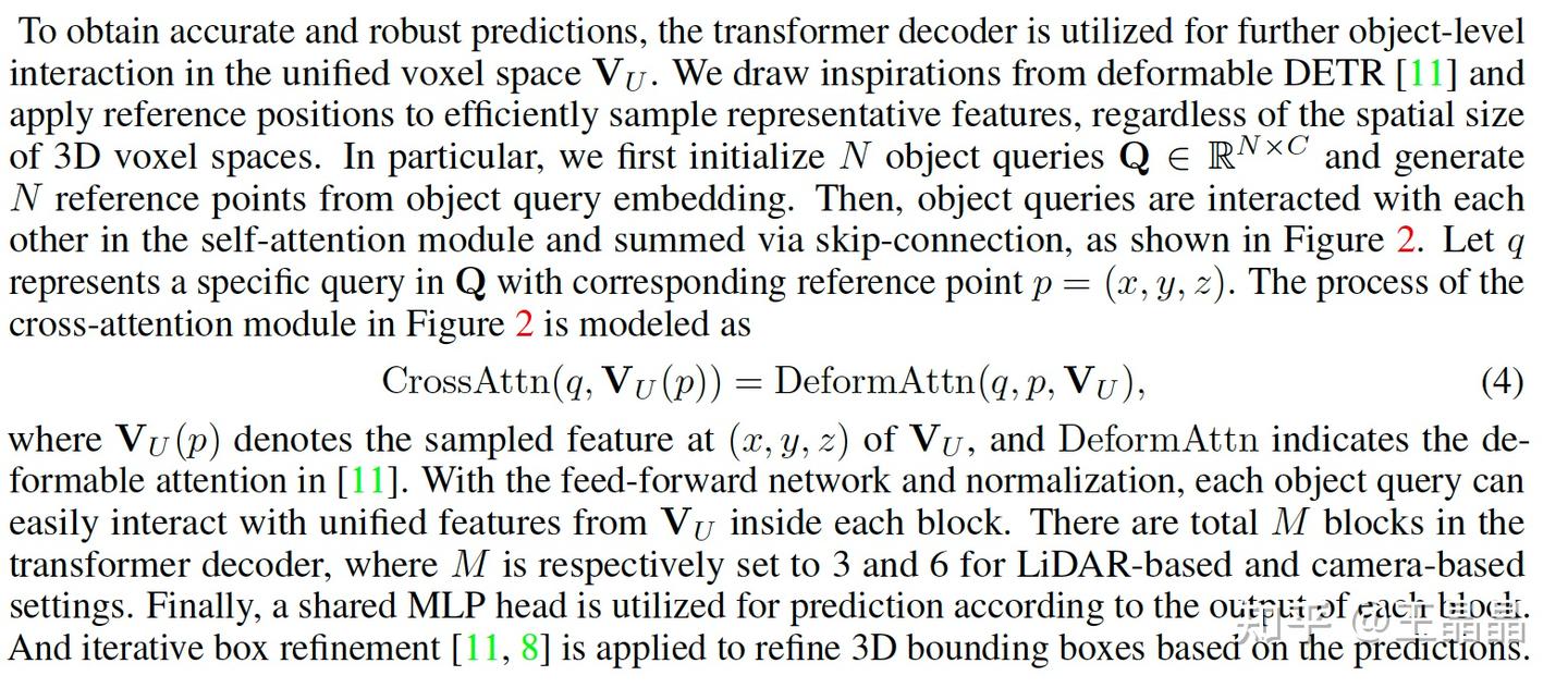 UVTR: Unifying Voxel-based Representation with Transformer for 3D Object Detection - 知乎