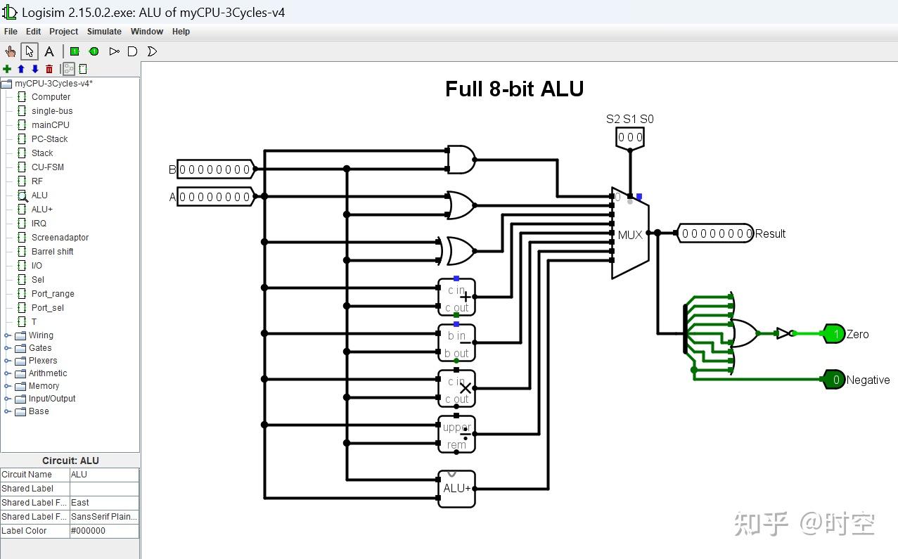 如何设计一个基于 LOGISIM 的具有多种运算功能的 ALU 运算通路？ - 知乎