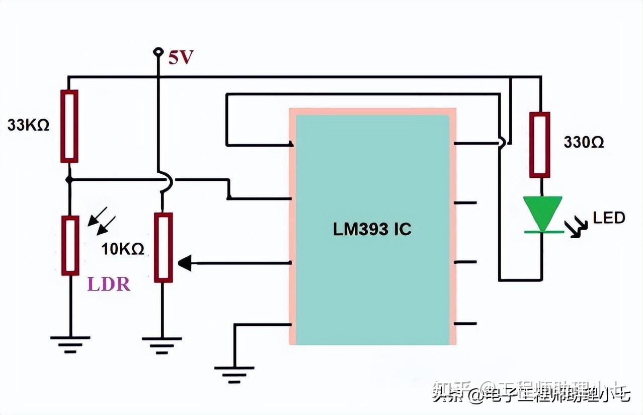 LM393是什么芯片？工作原理+引脚功能+应用电路实例，一文读懂 - 知乎