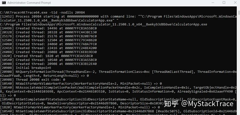 NtTrace: Windows 版的 strace - 知乎