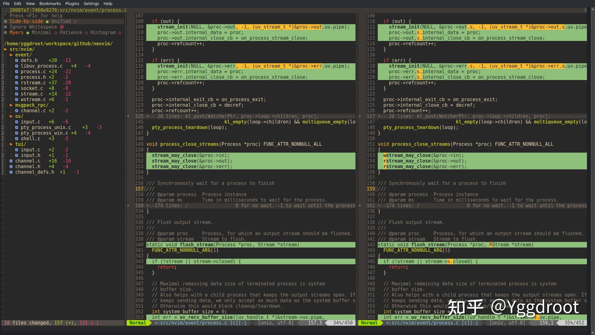 Leaderf git: 在vim中优雅高效的使用git - 知乎