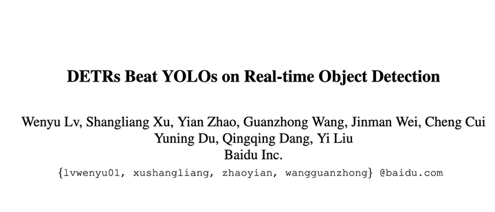 【CV】DETRs Beat YOLOs on Real-time Object Detection - 知乎
