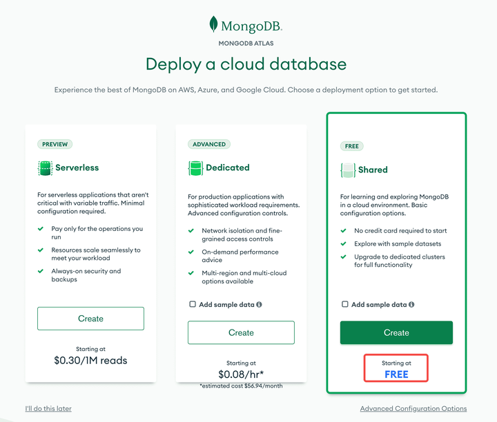 MongoDB教程（一）：MongoDB云服务免费开通 - 知乎