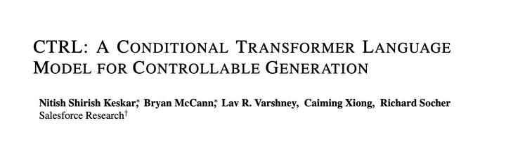论文阅读笔记：CTRL，定向生成模型 - 知乎