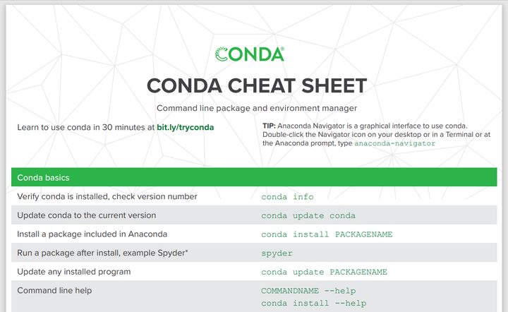 CONDA 常用命令 备忘录 - 知乎