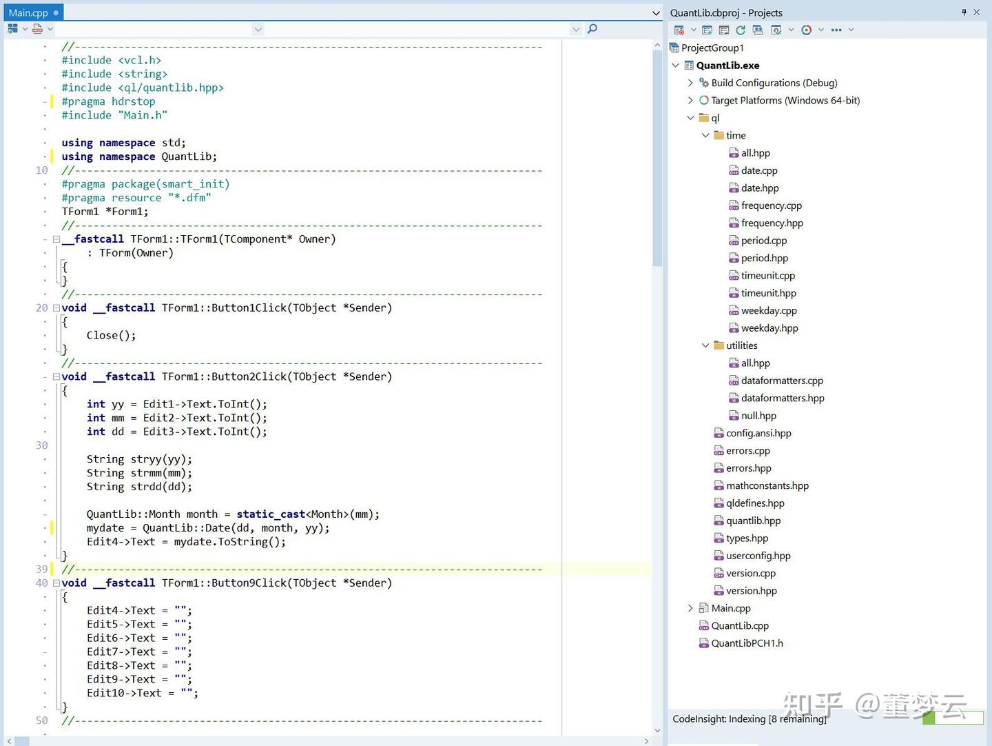 九十七、QuantLib C++扩充使用(4)：使用C++ Builder编译QuantLib - 知乎