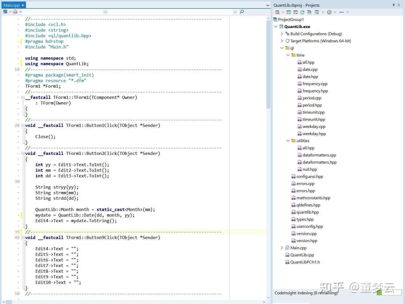 九十七、QuantLib C++扩充使用(4)：使用C++ Builder编译QuantLib - 知乎