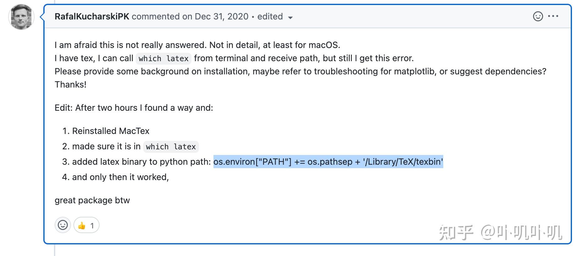mac解决"Failed to process string with tex because latex could not be found" - 知乎