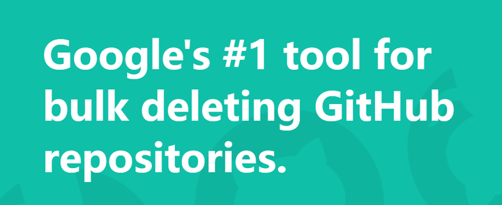 批量删除GitHub Repositories方法 - 知乎