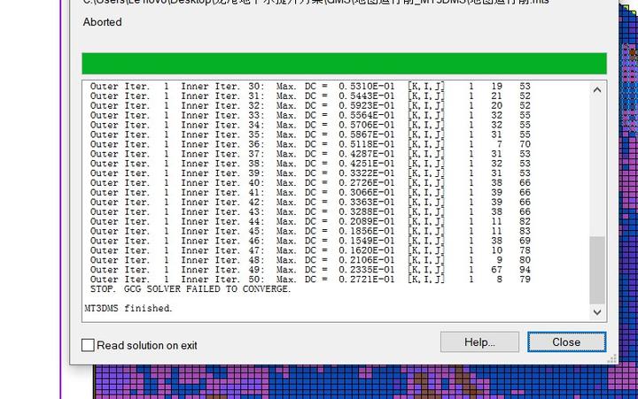 请教下各位大神为什么我的MT3DMS模型最后运行提示计算不收敛 - 知乎