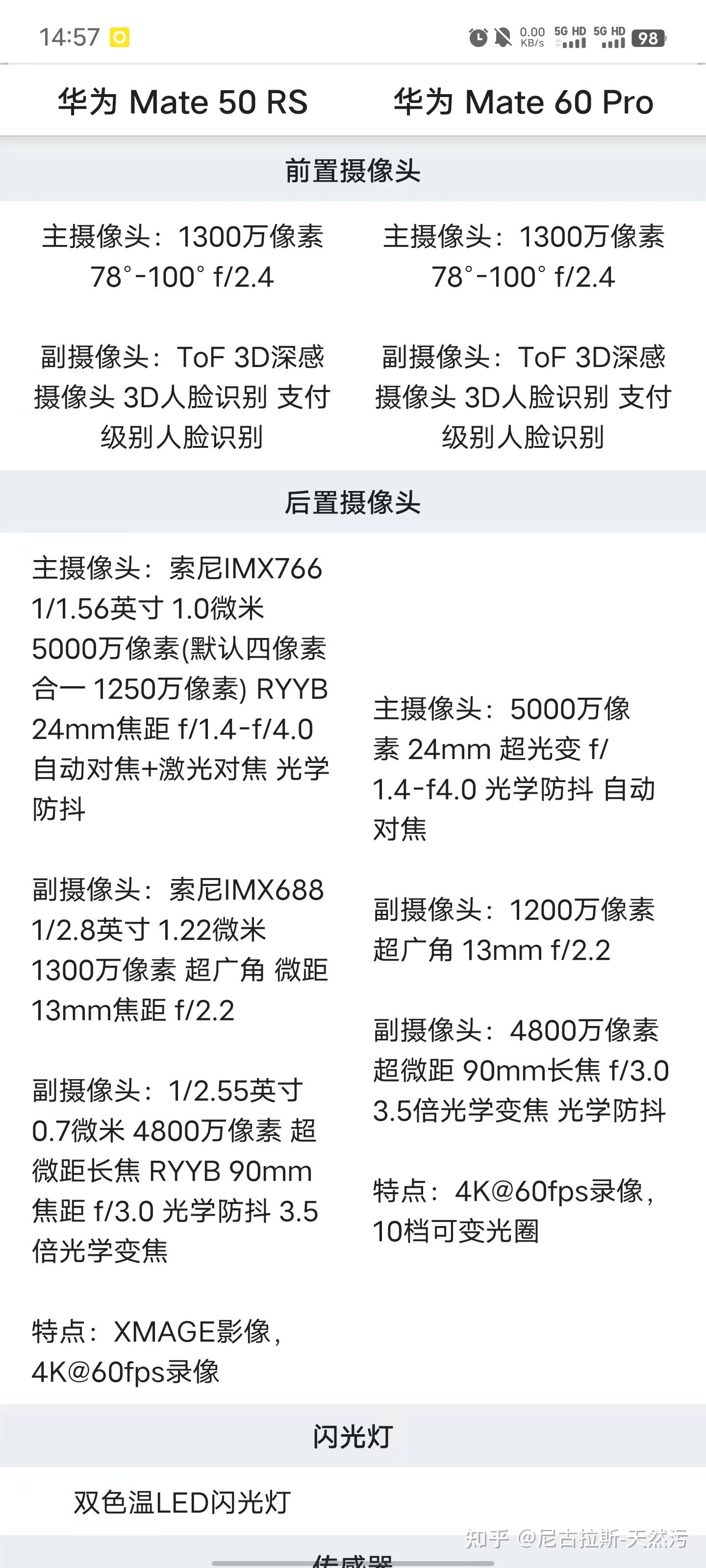 华为Mate60Pro的具体参数信息? - 知乎