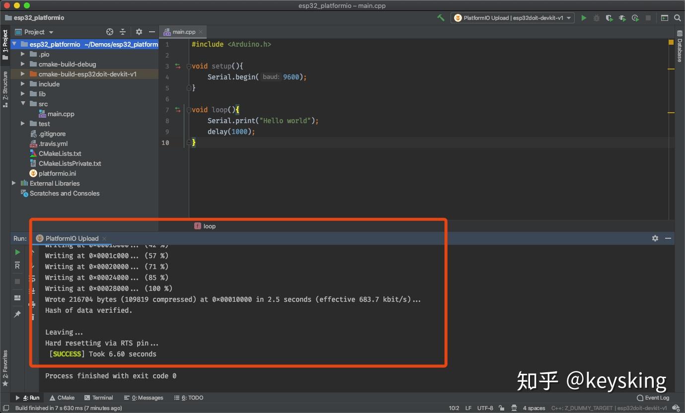 用clion自带的platformIO和开发esp32!!! - 知乎