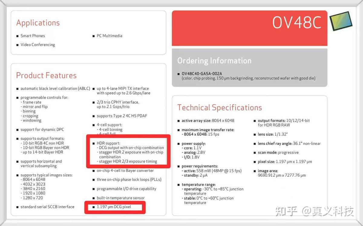 豪威集团发布 1/1.3 英寸 50MP OV50H 图像传感器，该产品有哪些技术亮点？ - 知乎