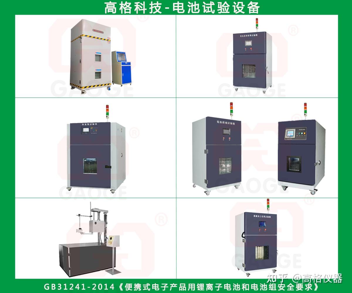 锂电池安全性能测试设备-满足GB31241-2014系列标准 - 知乎
