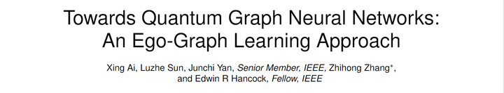论文速读（三）：Towards Quantum Graph Neural Networks: An Ego-Graph Learning Approach - 知乎