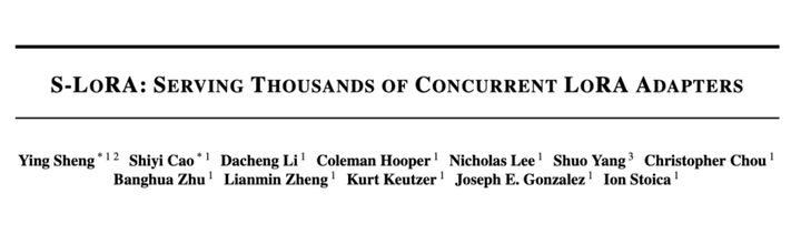 S-LoRA：一个GPU运行数千大模型成为可能 - 知乎