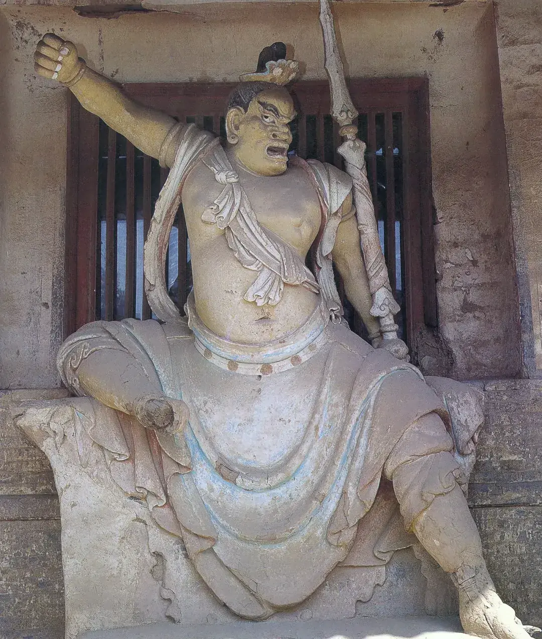 山西平遥双林寺-彩塑神品(1)天王殿、大雄宝殿：金刚天王佛菩萨：威猛护法、庄严佛界【200幅图细赏】 - 知乎