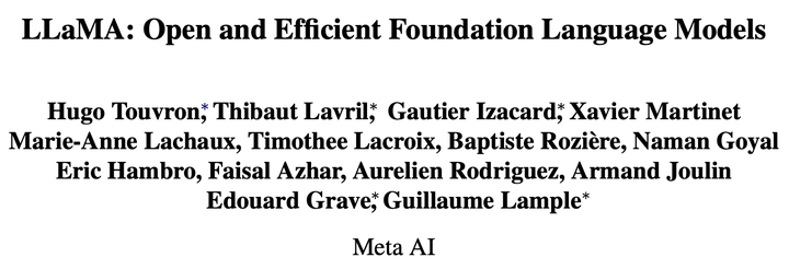 读书笔记——LLaMA: Open and Efficient Foundation Language Models - 知乎