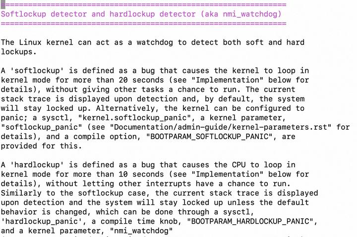 Linux softlockup和hardlockup的部分参数解析 - 知乎