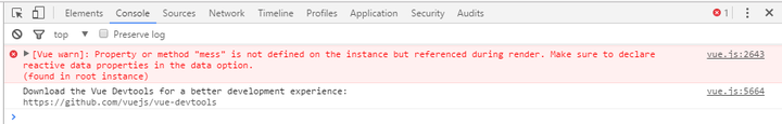 Vue报错笔记vue.js:2643 [Vue warn]: Property or method "mess" is not defined on the instance but - 知乎
