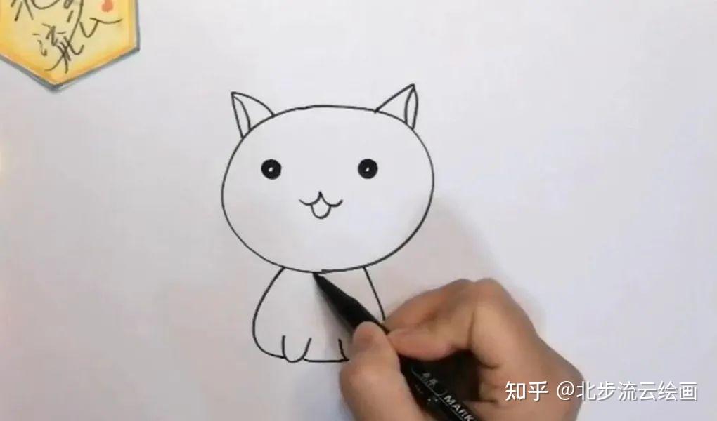 可爱的小猫简笔画，简单易学，你学会了吗？ - 知乎