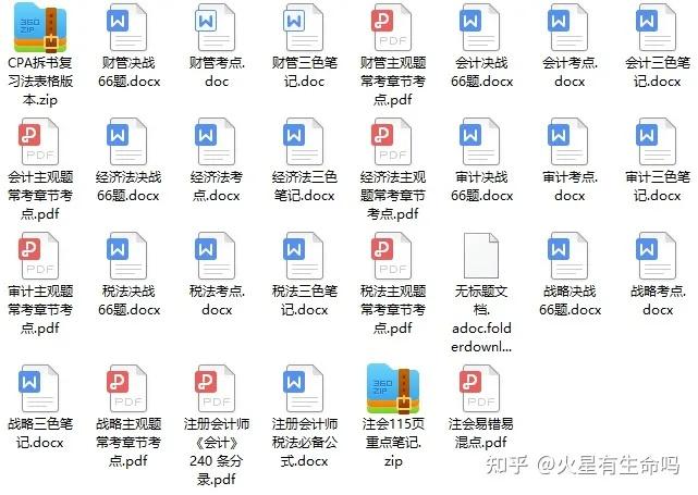 5个月拿下23CPA，新大纲219页制胜笔记，玩命学！