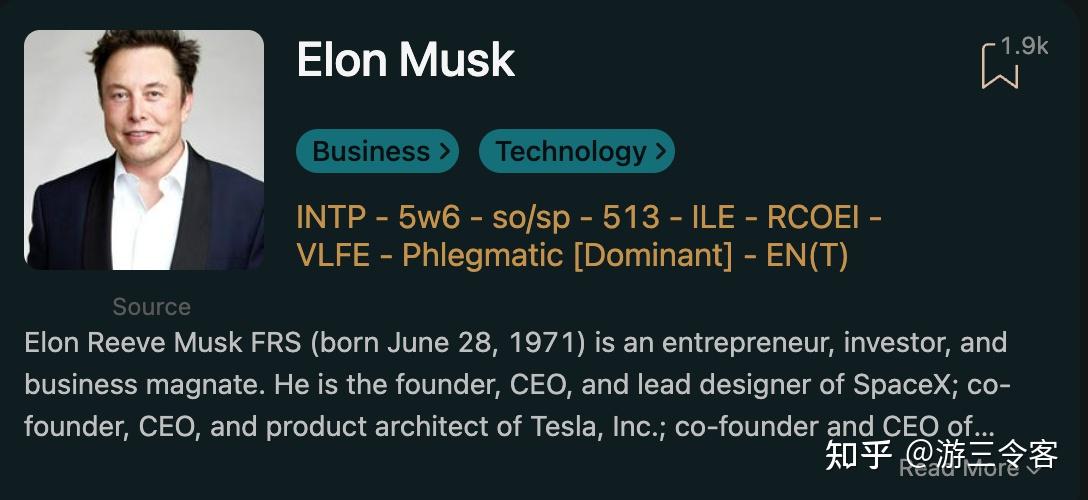 你们认为elon musk 埃隆马斯克是哪种MBTI 人格？ - 知乎