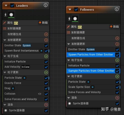 UE5内容示例Niagara_Advanced_Particles2.3【Spawn Particles From Another ...