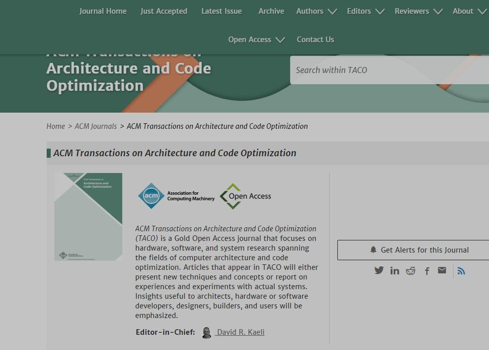 《TACO》杂志投稿周期多久？影响因子多高？ - 知乎