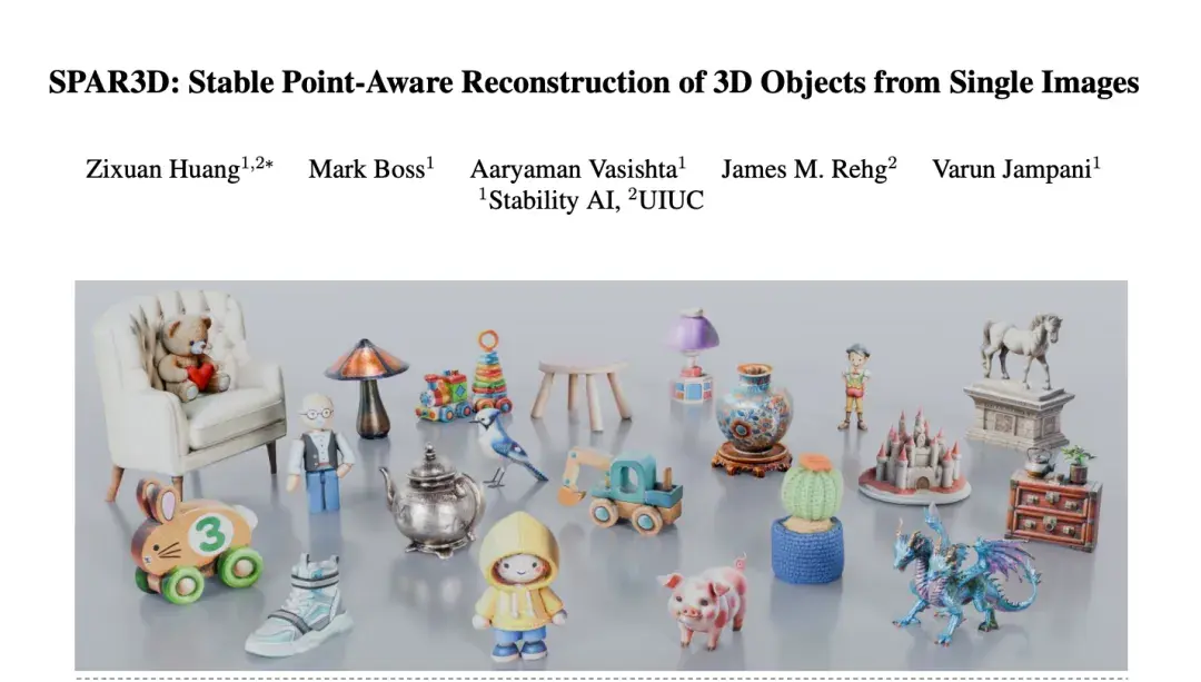 一秒内从单个图像生成3D对象，支持实时编辑，Stability AI推出3D生成新方法SPAR3D - 知乎
