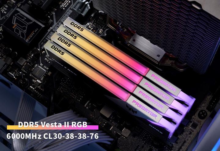 同频率最低时序！宏碁掠夺者发布Vesta II DDR5 6000MHz CL30内存 - 知乎